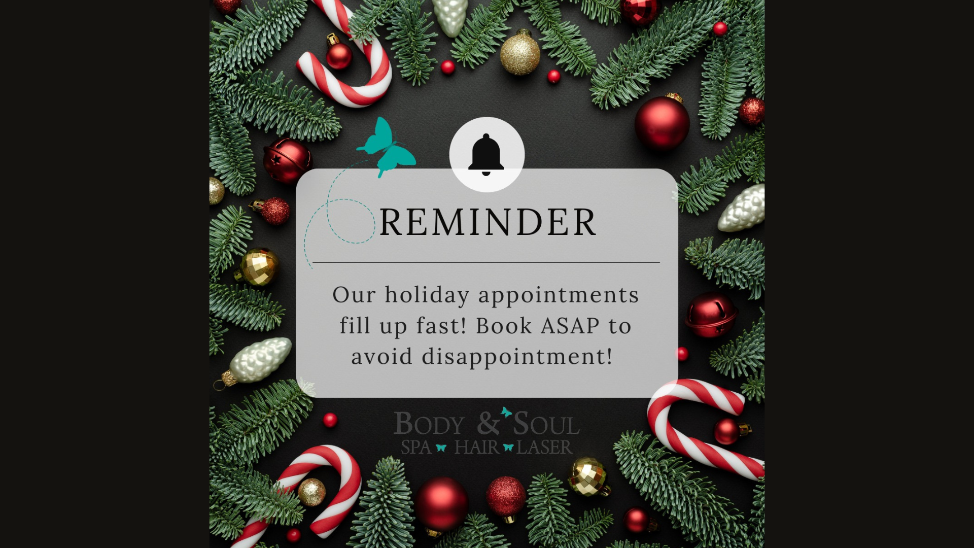 🎄 The countdown is on! 🎄 – Body & Soul Day Spa